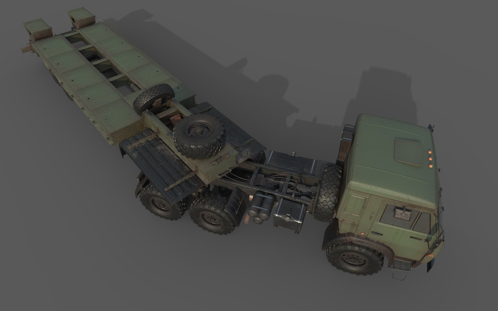 3D Kamaz 44100 With Trailer - TurboSquid 2008224