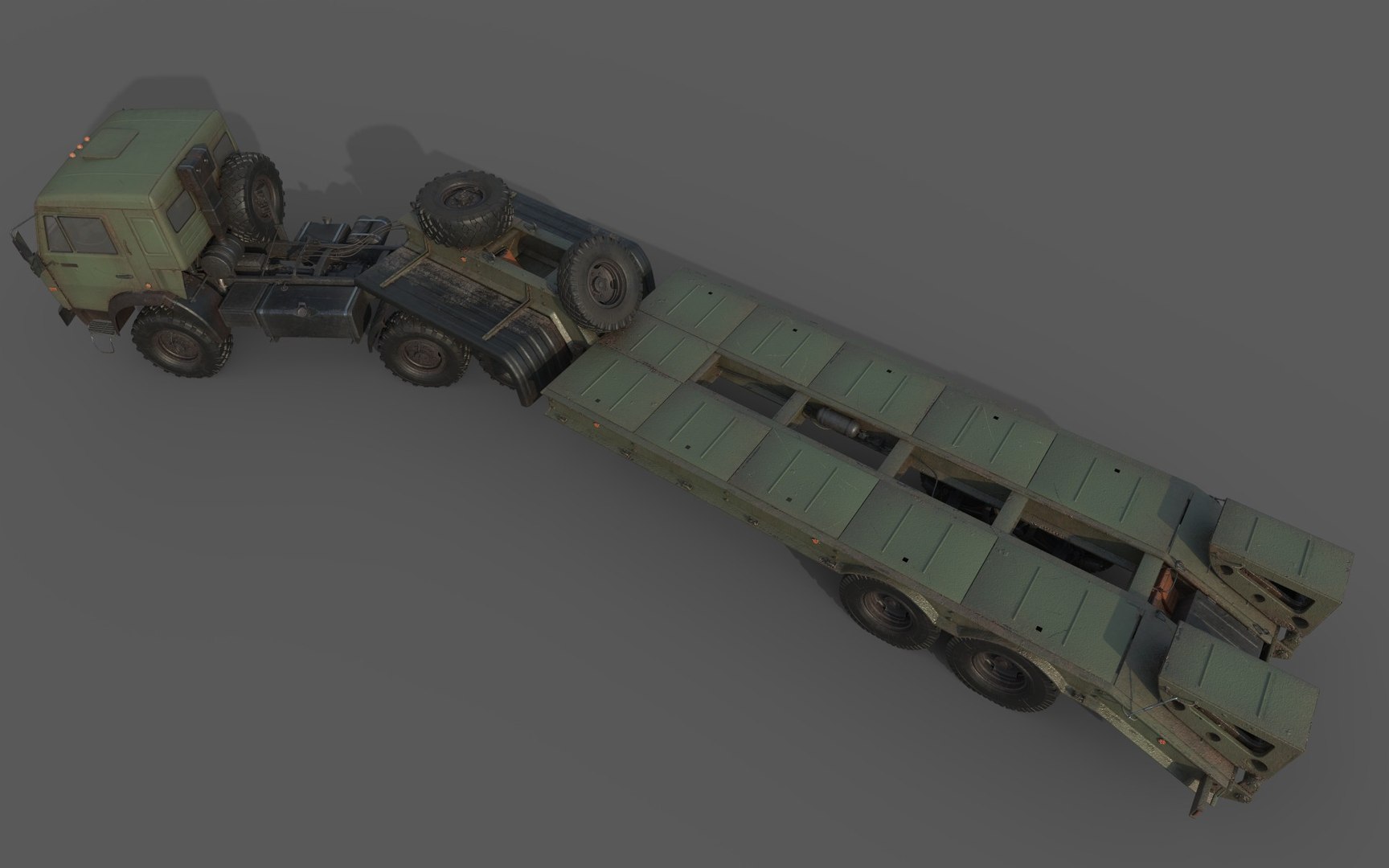 3D Kamaz 44100 With Trailer - TurboSquid 2008224