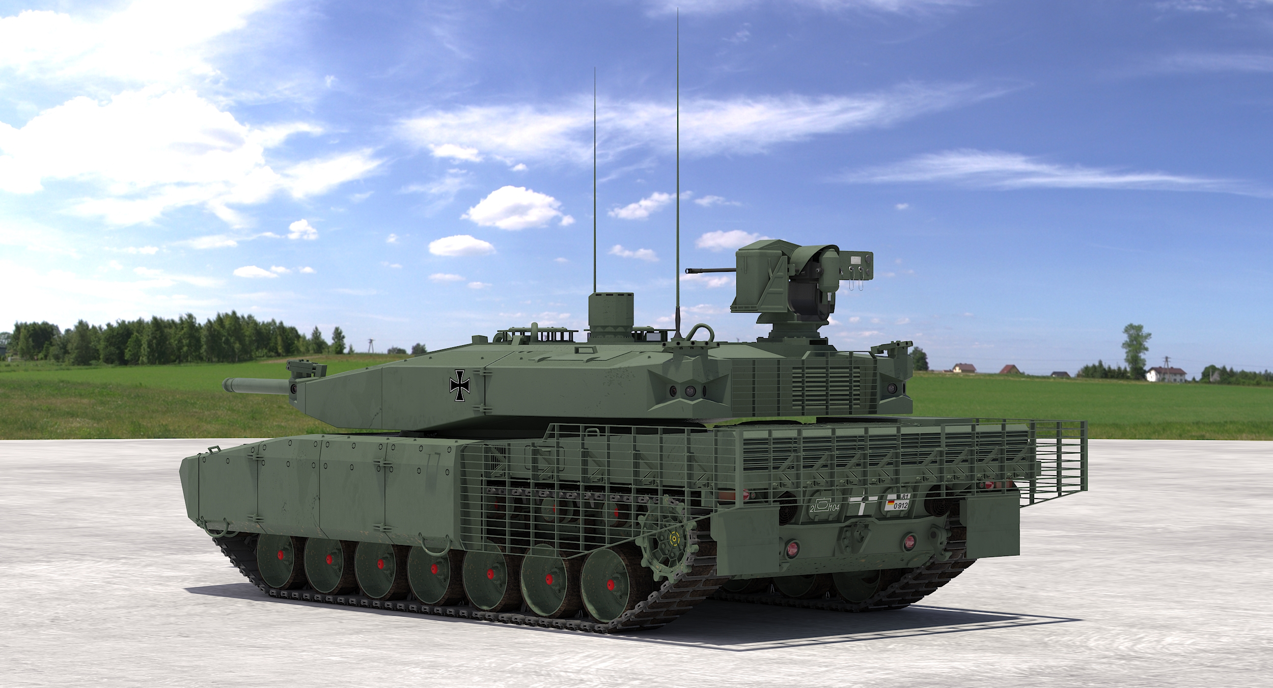leopard 2 mbt revolution 3d model