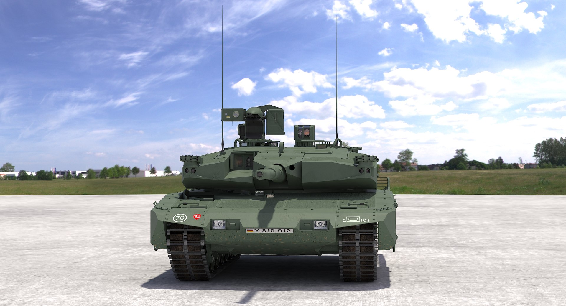 leopard 2 mbt revolution 3d model