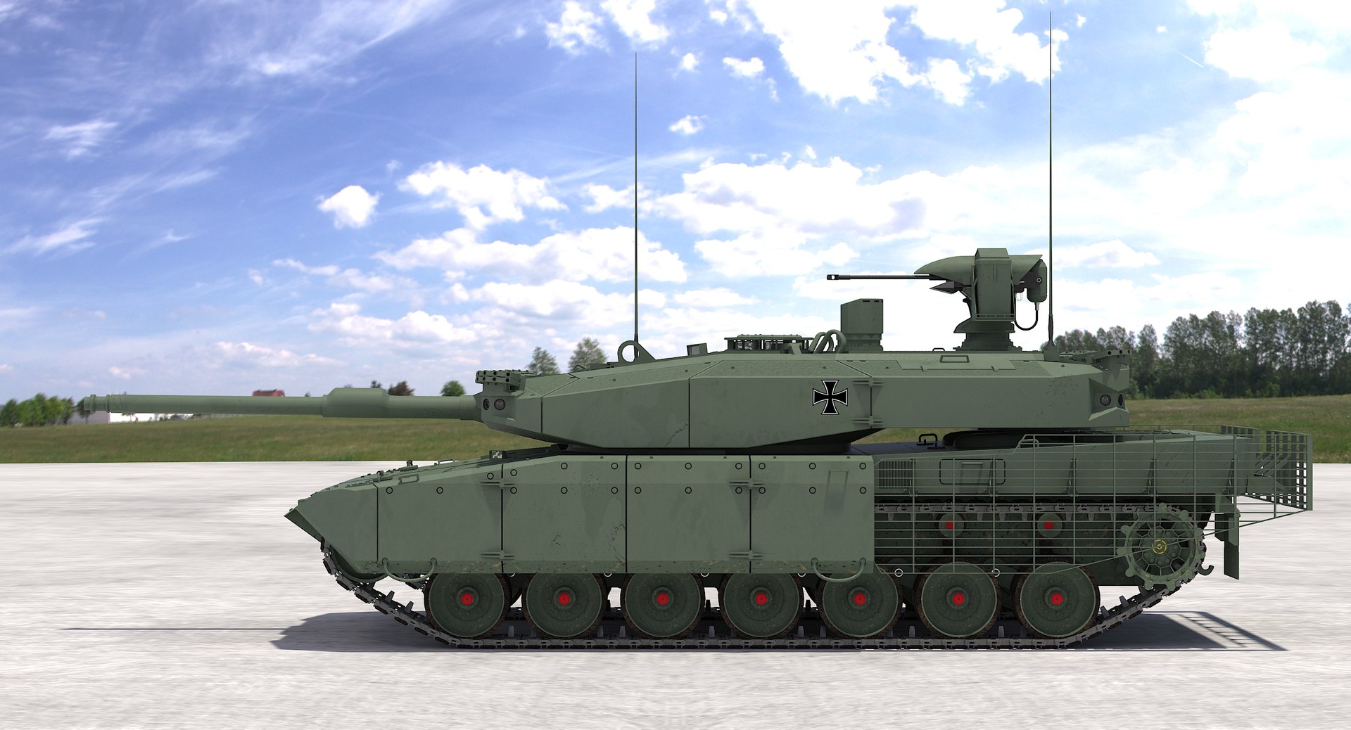 leopard 2 mbt revolution 3d model