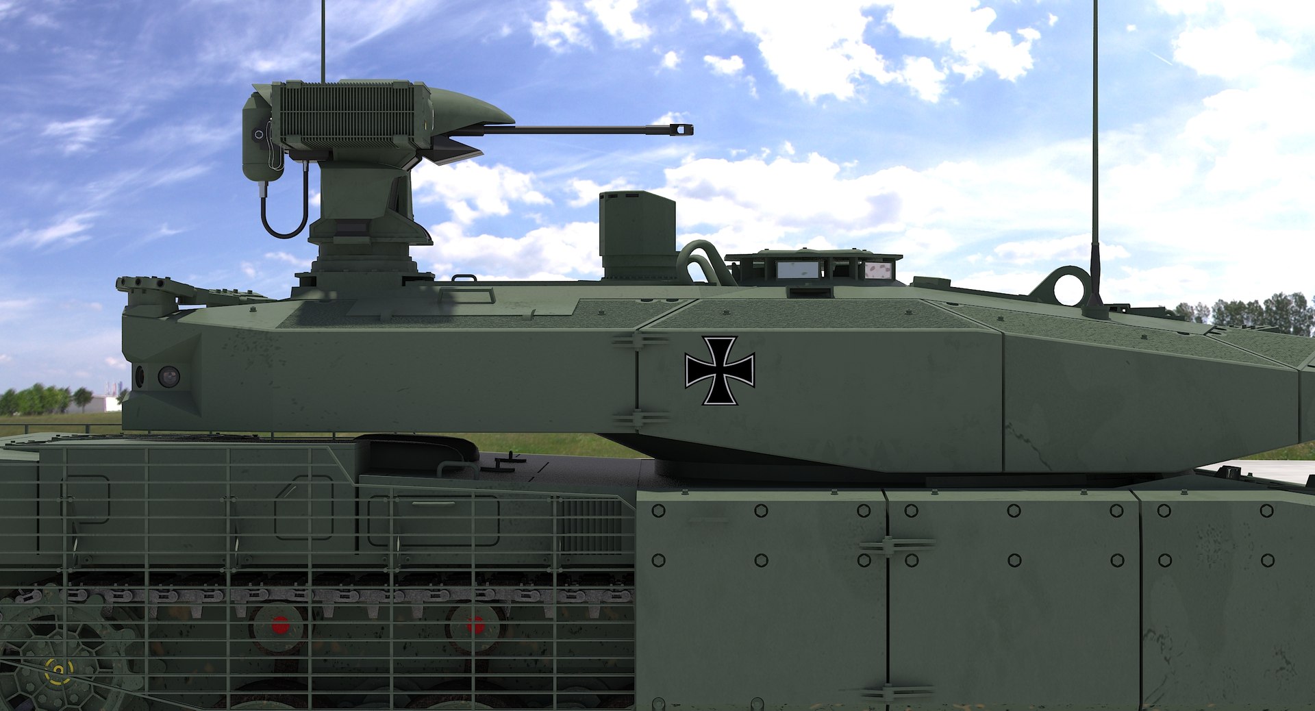 leopard 2 mbt revolution 3d model