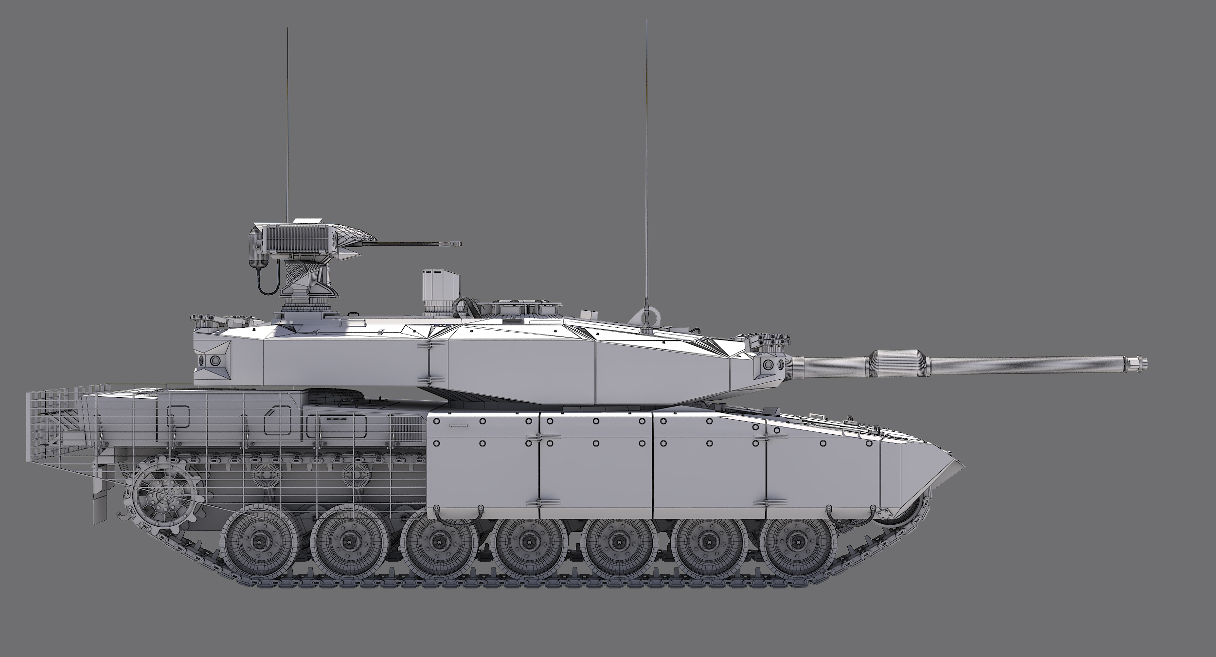 leopard 2 mbt revolution 3d model