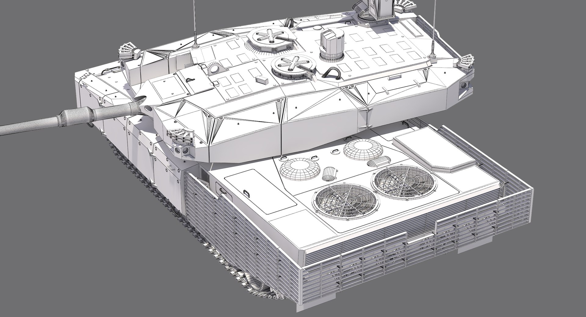 leopard 2 mbt revolution 3d model