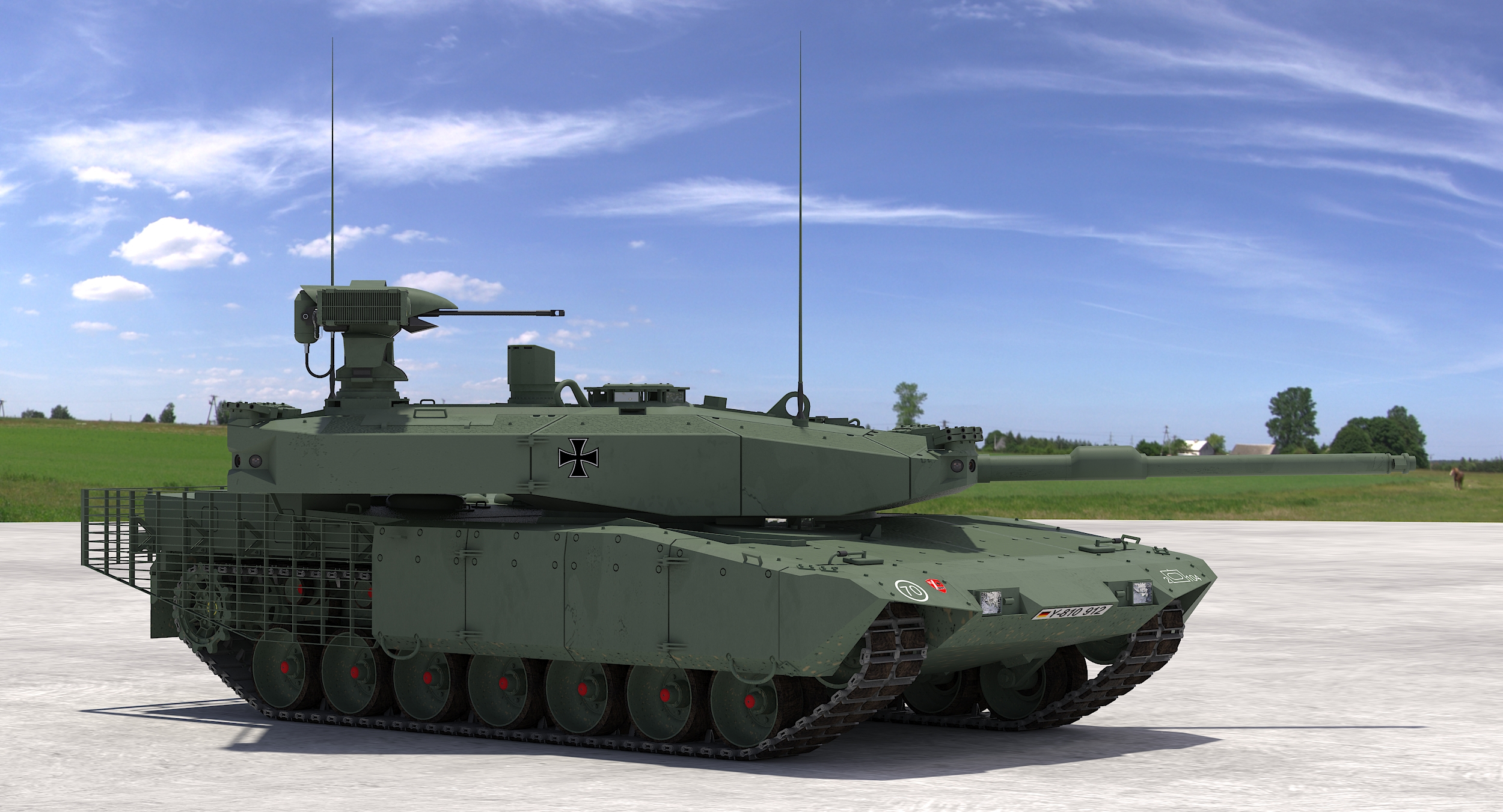 leopard 2 mbt revolution 3d model