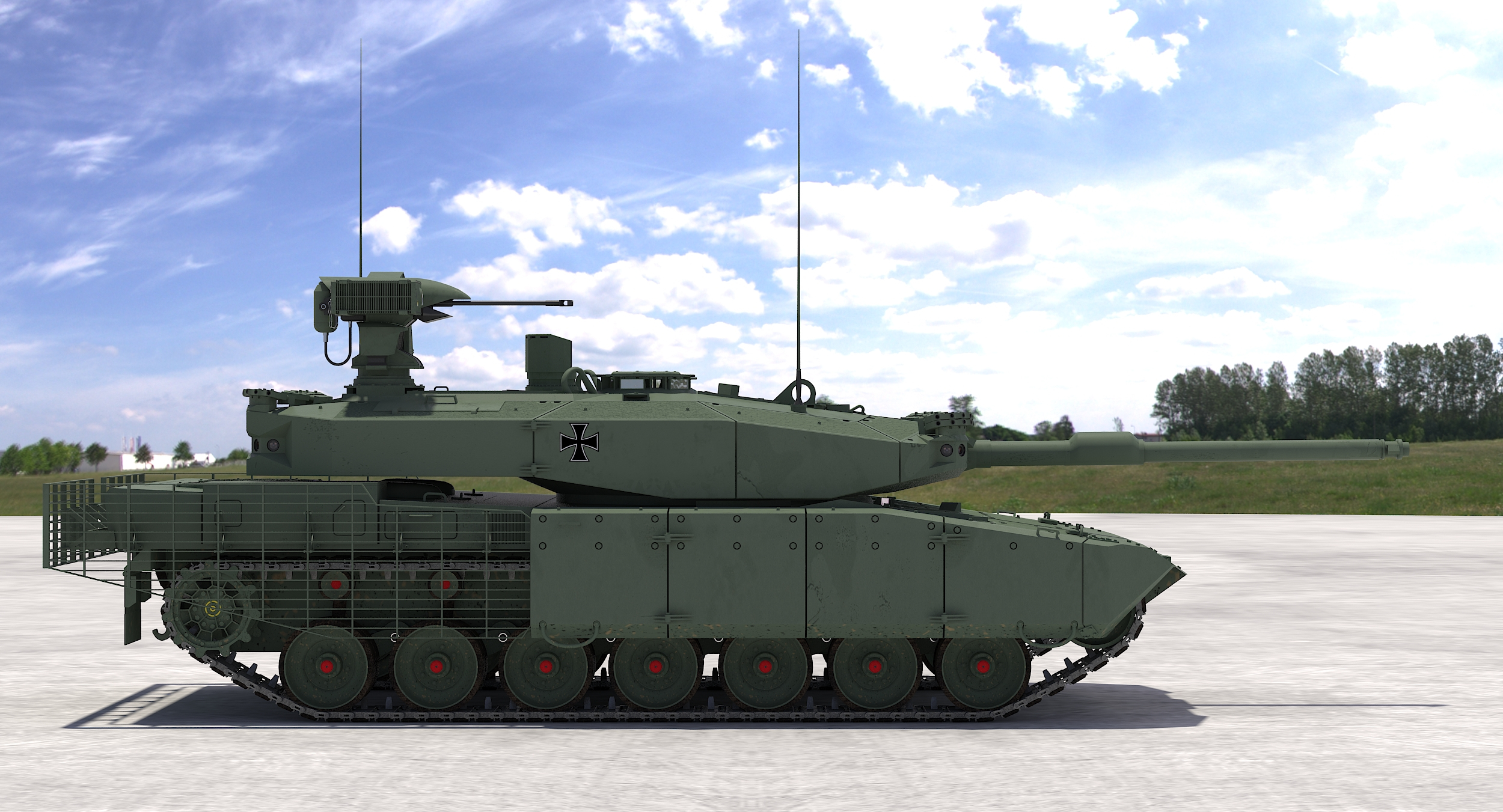 leopard 2 mbt revolution 3d model