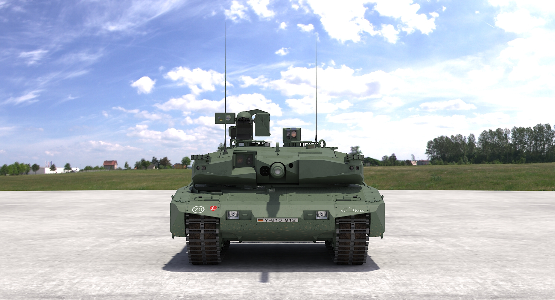 leopard 2 mbt revolution 3d model