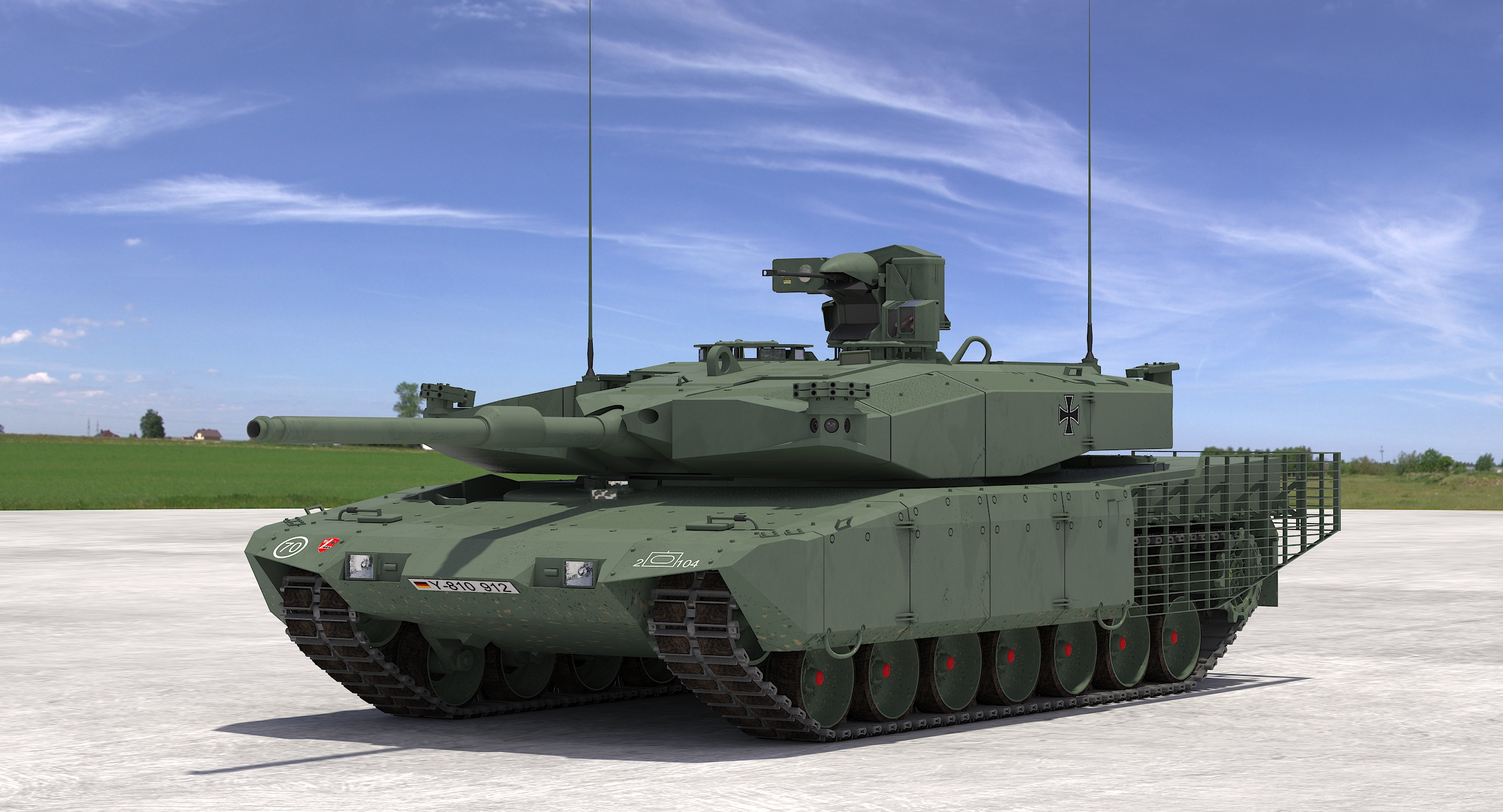 leopard 2 mbt revolution 3d model