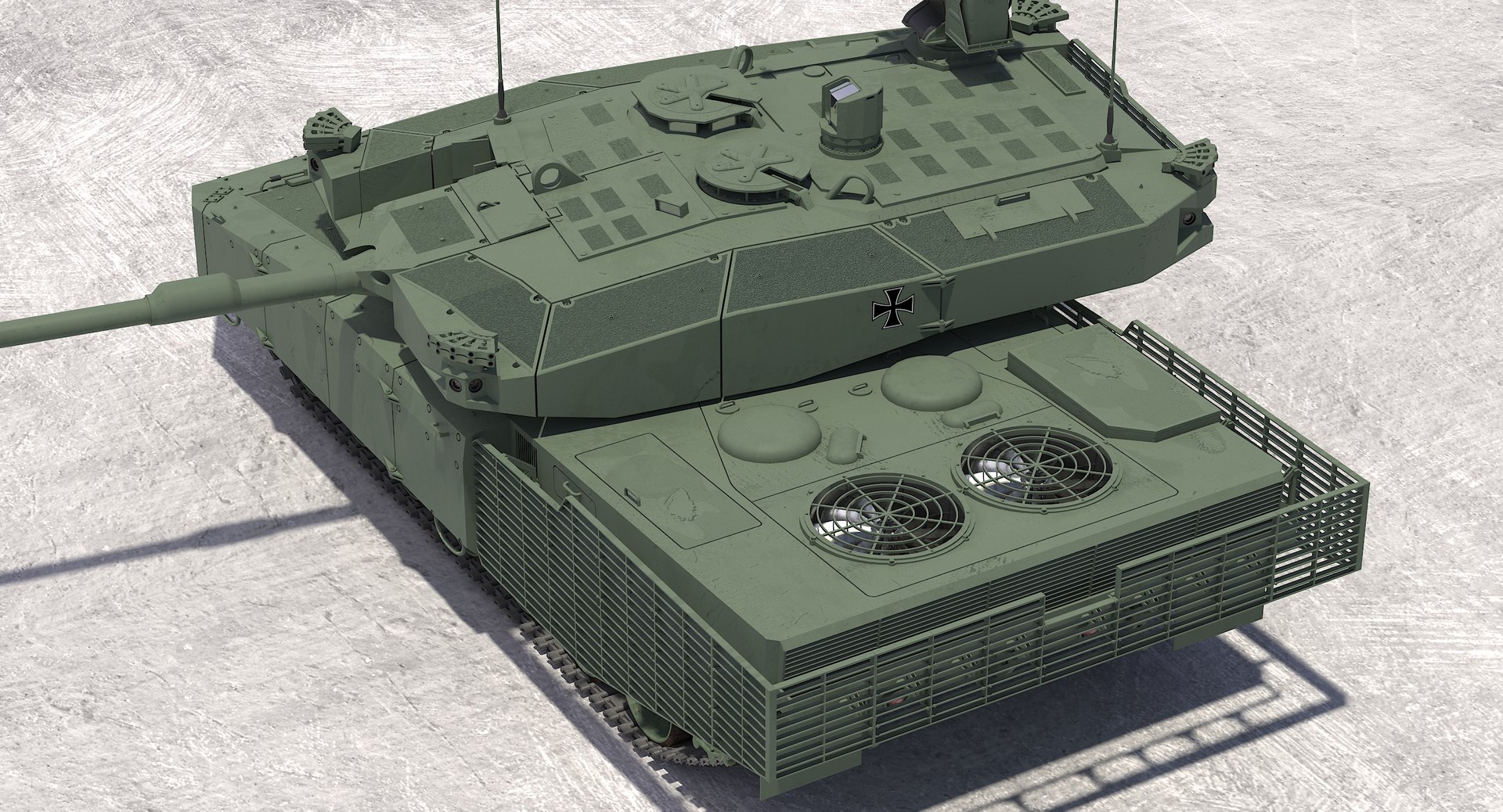 leopard 2 mbt revolution 3d model