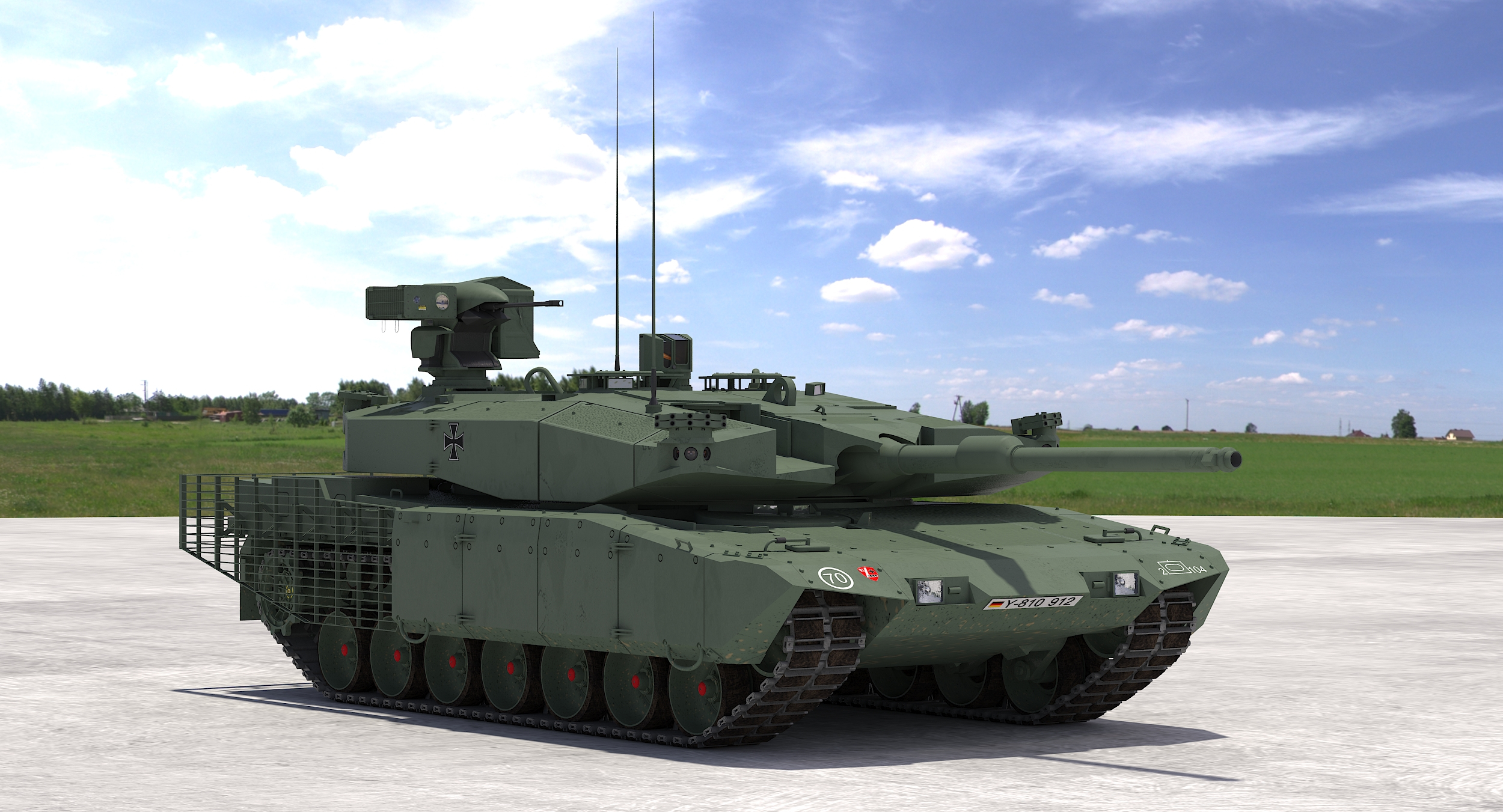 leopard 2 mbt revolution 3d model