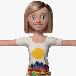 ma cartoon girl kid emma