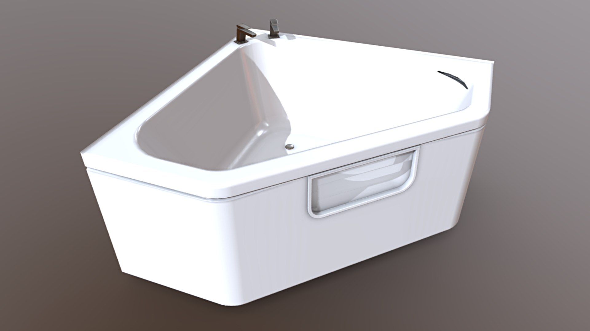 Bathtub Angle 3D - TurboSquid 2207663