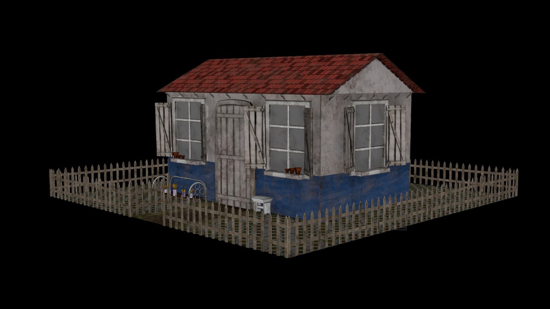 Old House Model - TurboSquid 1834835