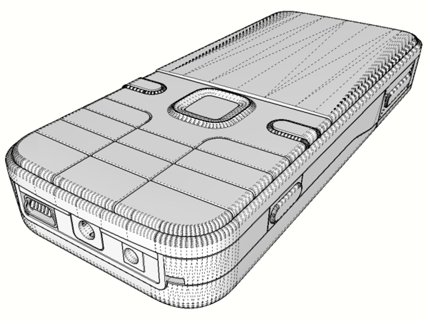 Nokia 6124 Classic Mobile Phone 3d 3ds