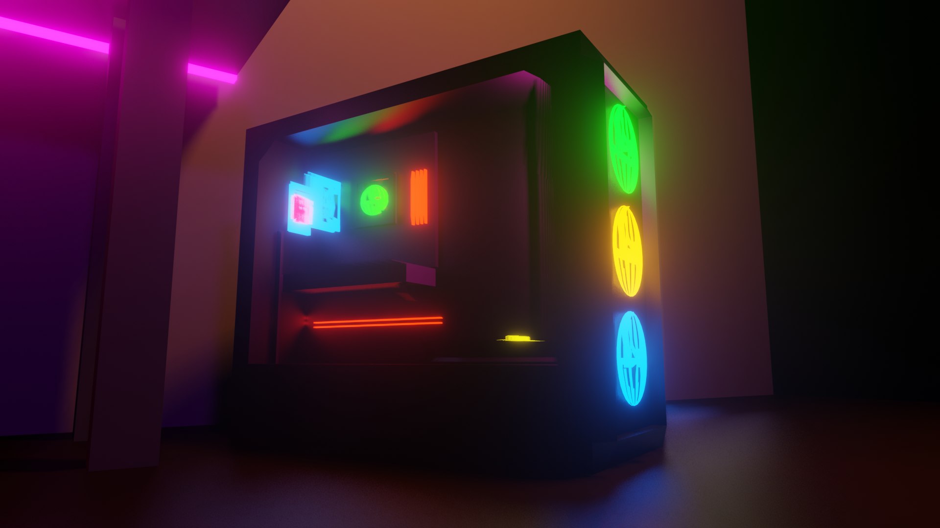 Gaming Room Setup 3D Model - TurboSquid 1632193