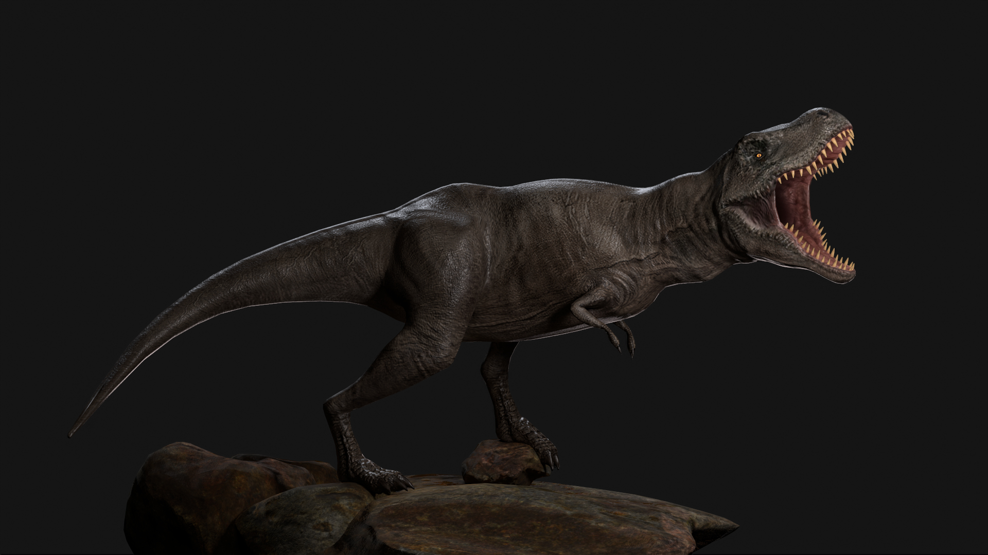 Tyrannosaurus Rex Animated Rigged 3D Model - TurboSquid 2286508