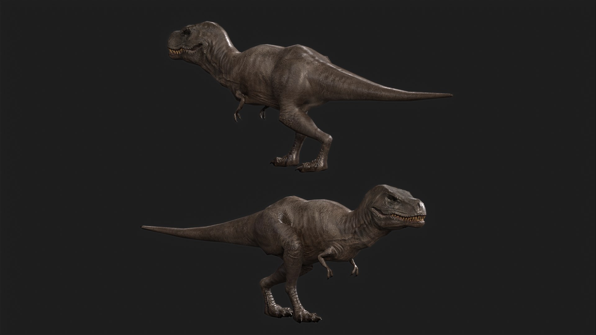 Tyrannosaurus Rex Animated Rigged 3D Model - TurboSquid 2286508