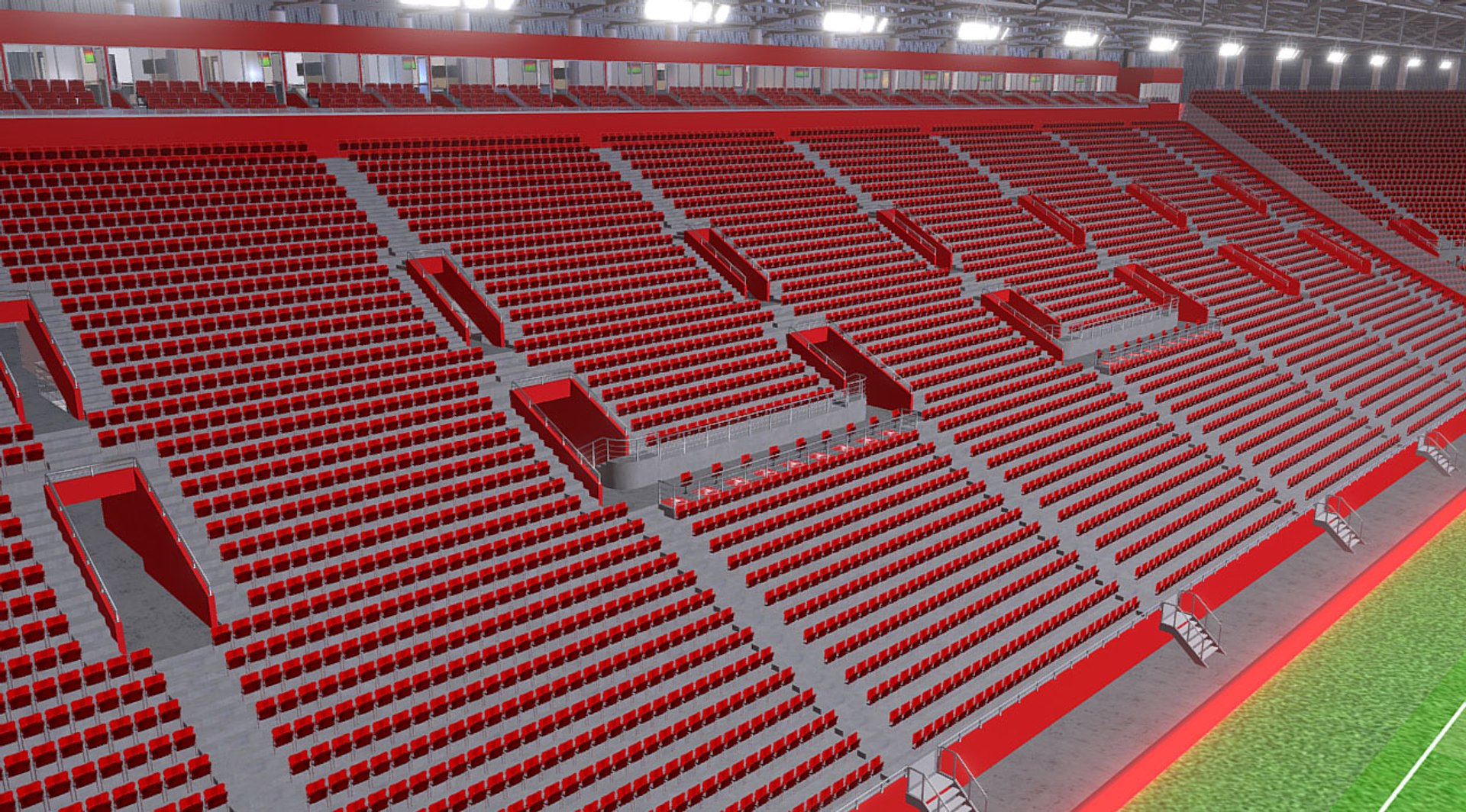 3D modern stadium seats - TurboSquid 1696072