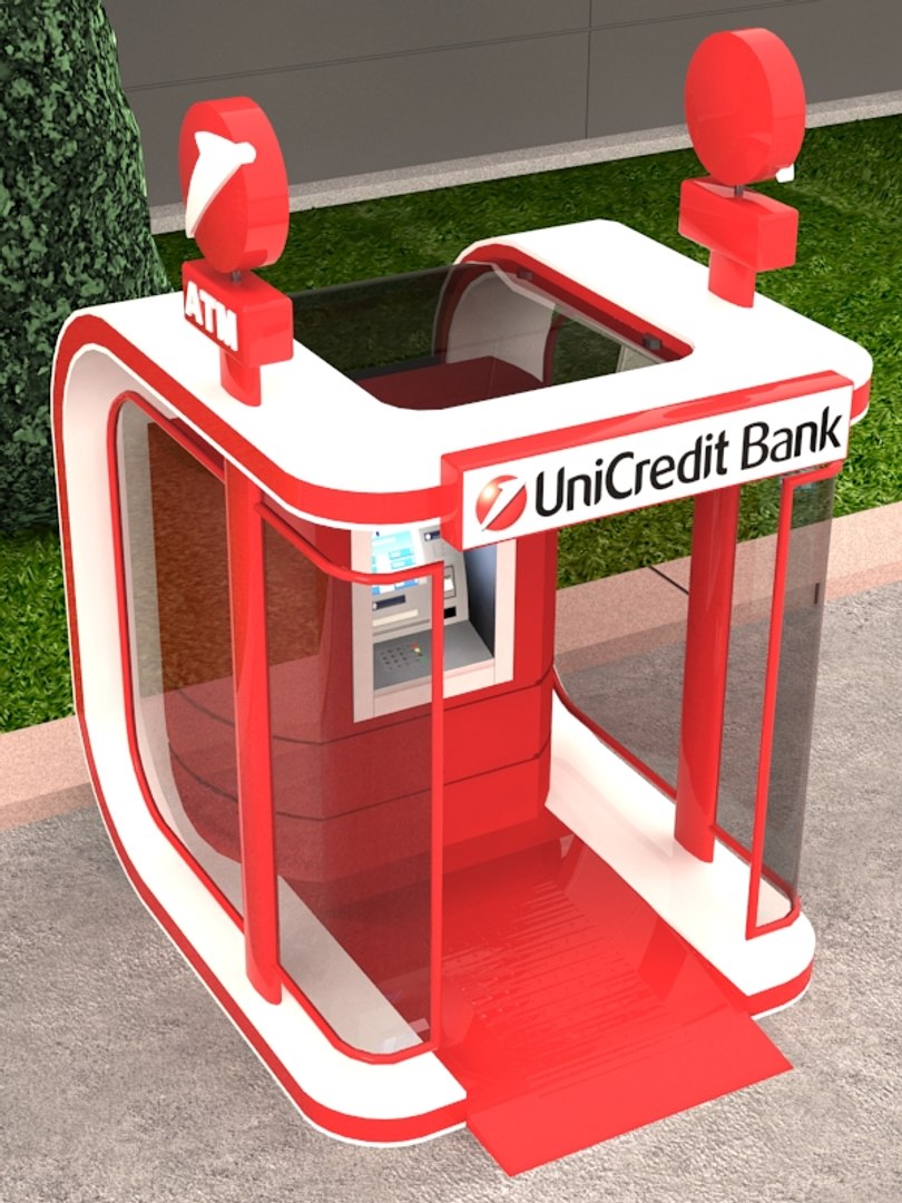 Stand-alone Atm Kiosk Exterior 3D - TurboSquid 1271440