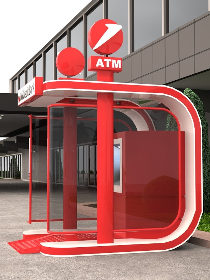 Stand-alone Atm Kiosk Exterior 3D - TurboSquid 1271440
