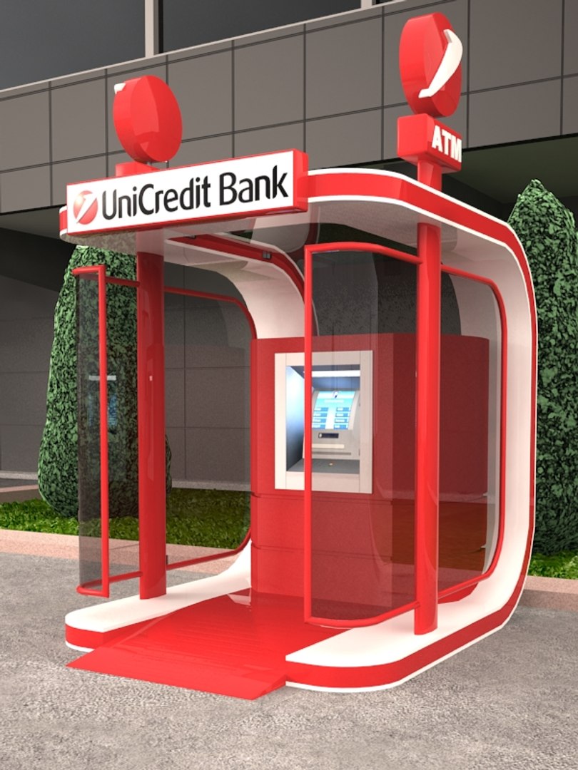 Stand-alone Atm Kiosk Exterior 3D - TurboSquid 1271440