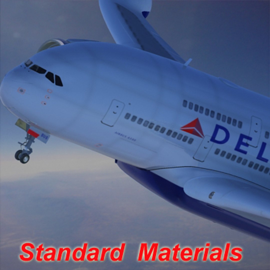 Airbus A380 Delta Connection 3d Model