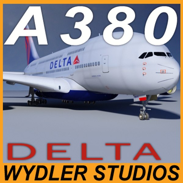 AIRBUS A380 DELTA 3D 모델 - TurboSquid 308685