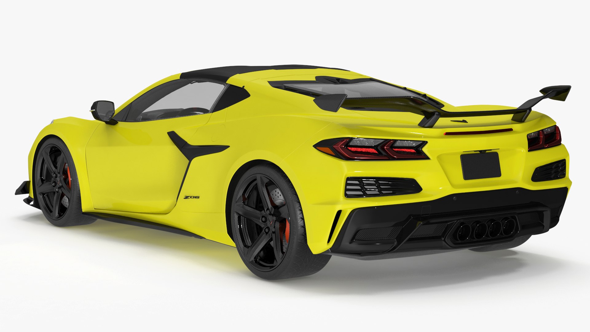 Yellow Chevrolet Corvette Z0 2023 Coupe 3D model - TurboSquid 2111030