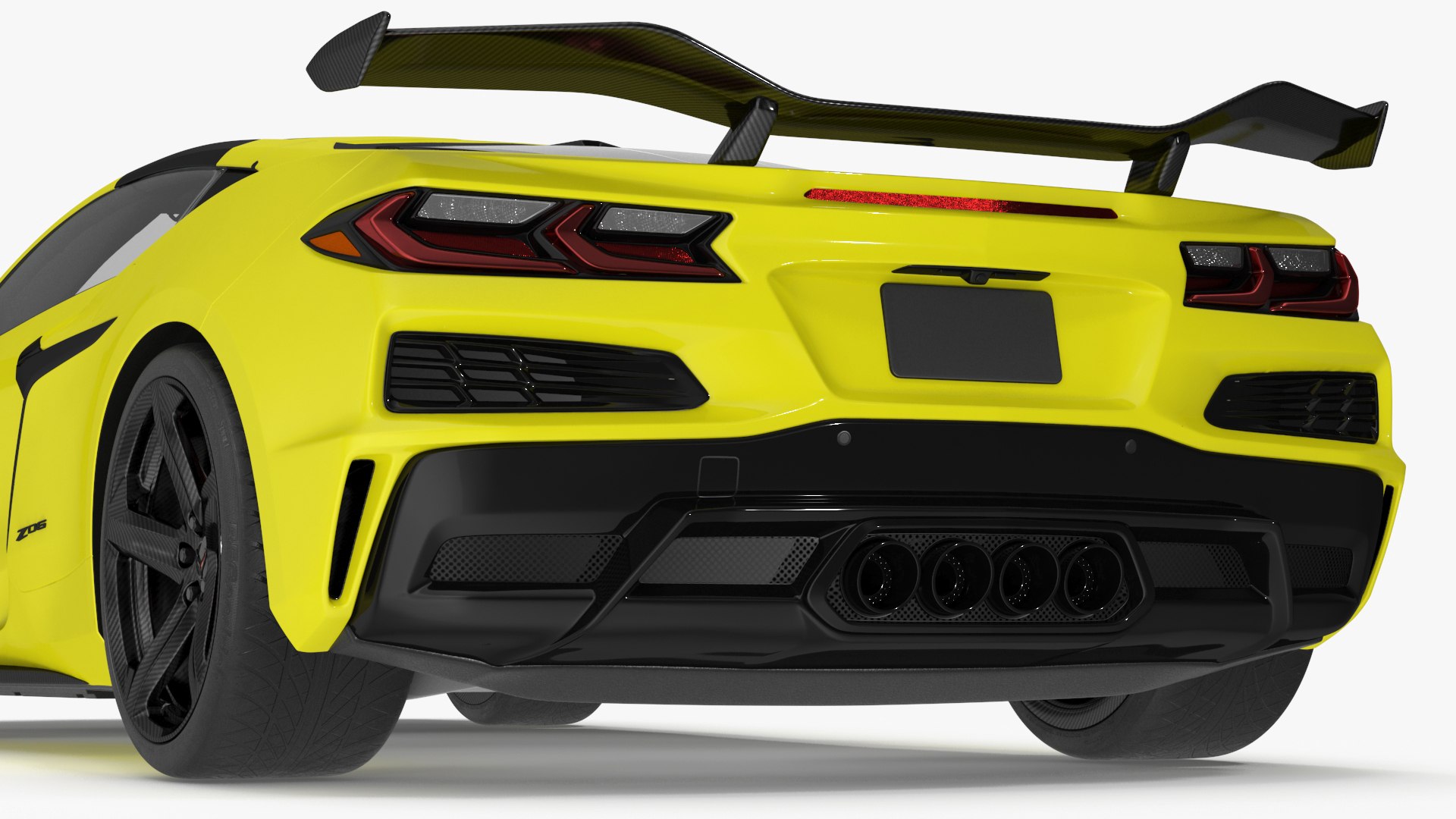 Yellow Chevrolet Corvette Z0 2023 Coupe 3D model - TurboSquid 2111030