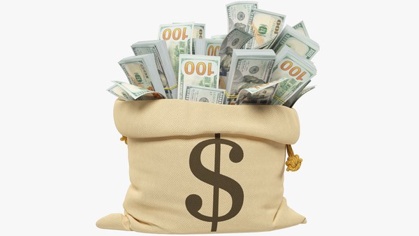 Money Bag and Coins Stacks Collection V3 model - TurboSquid 1956641