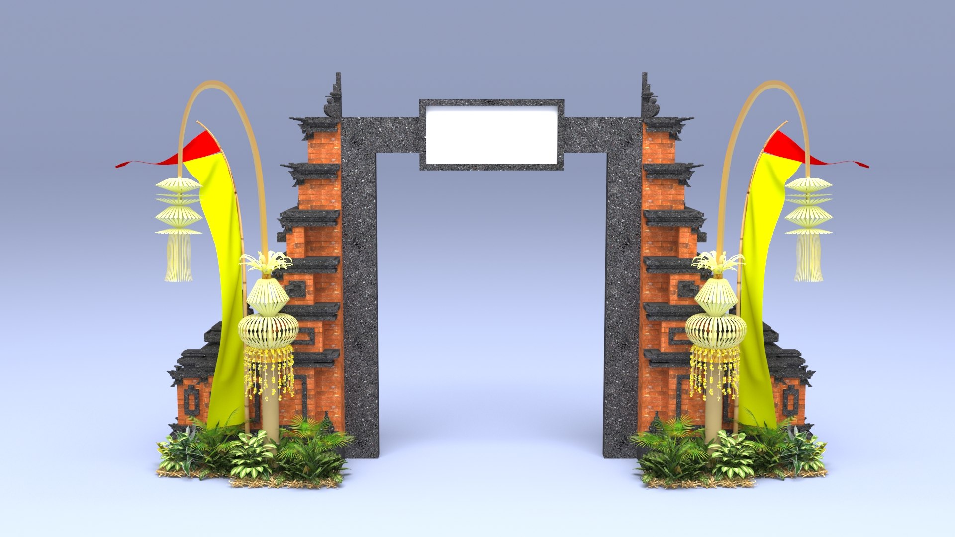 3D Gate Bali - TurboSquid 1581462