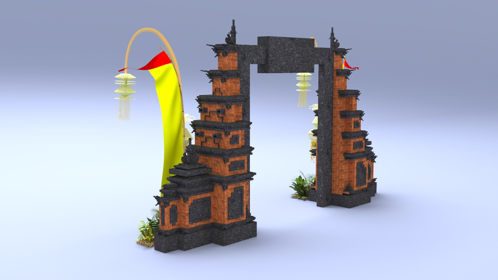 3D Gate Bali - TurboSquid 1581462