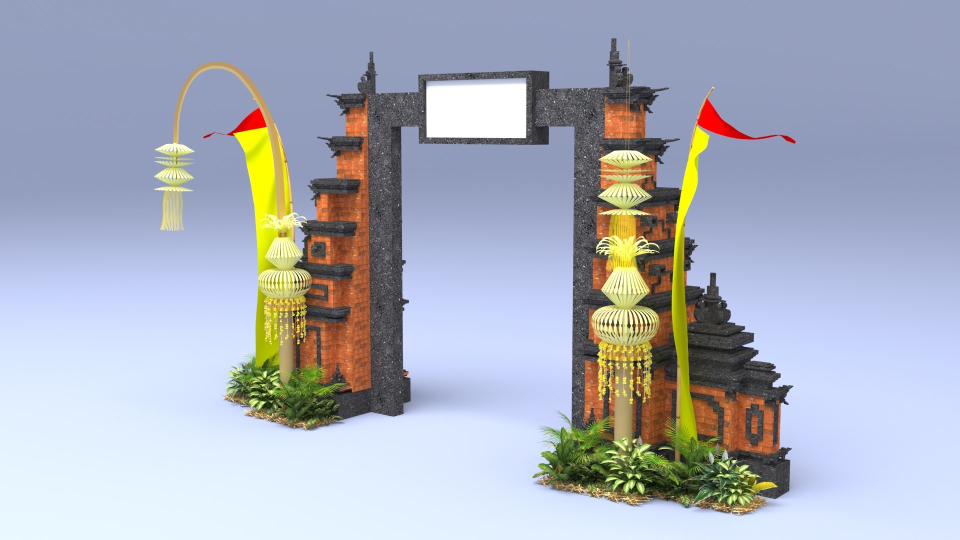 3D Gate Bali - TurboSquid 1581462