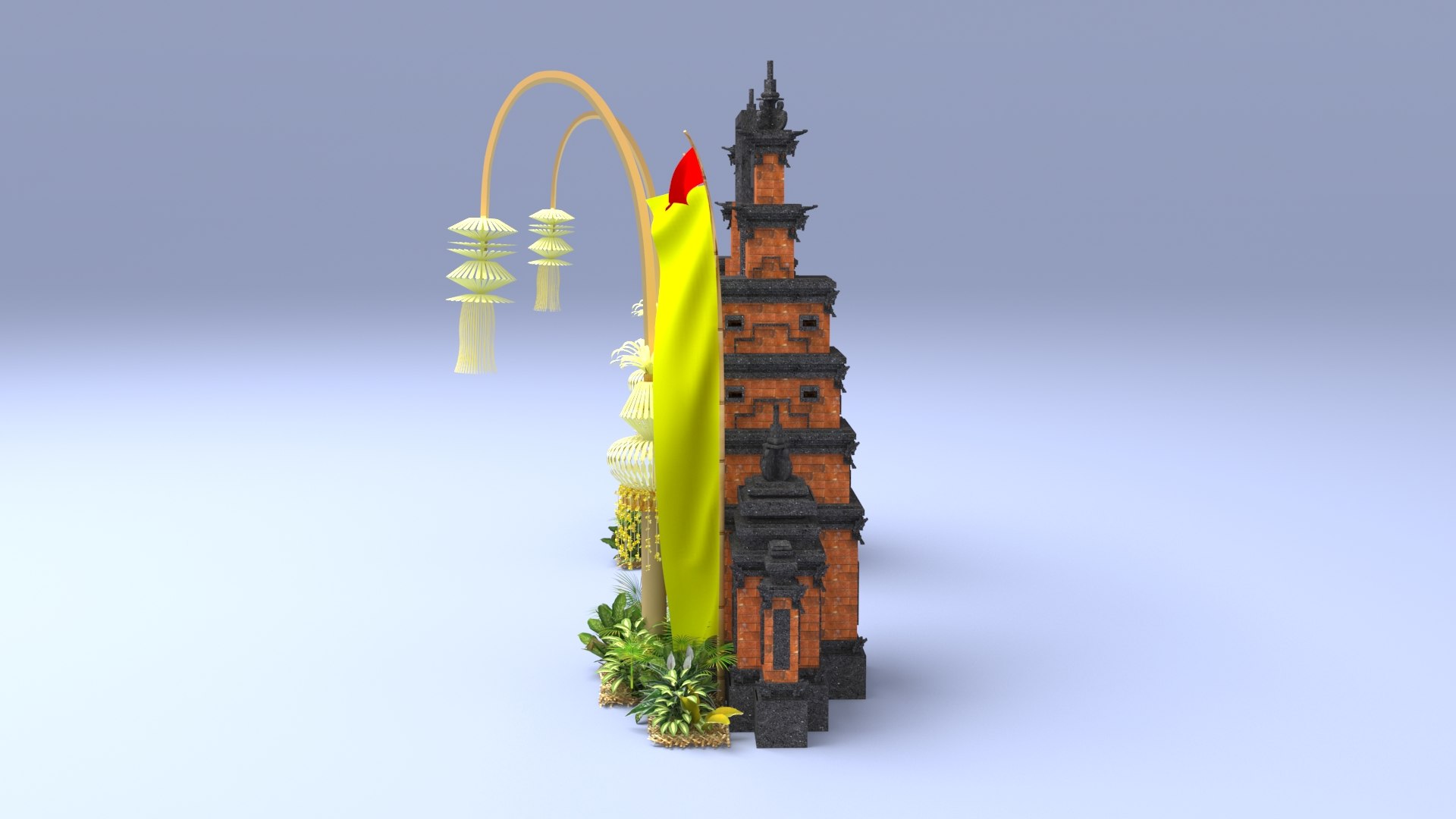3D Gate Bali - TurboSquid 1581462