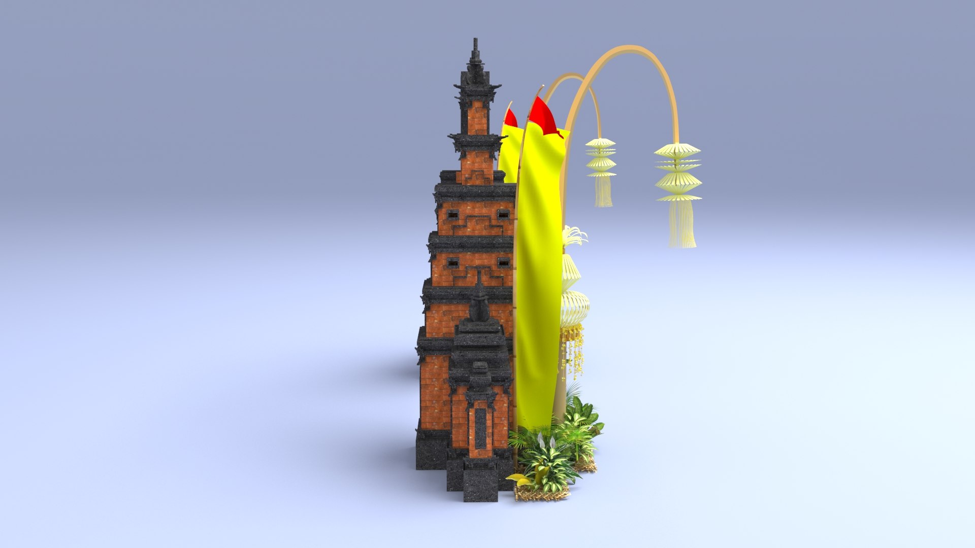3D Gate Bali - TurboSquid 1581462