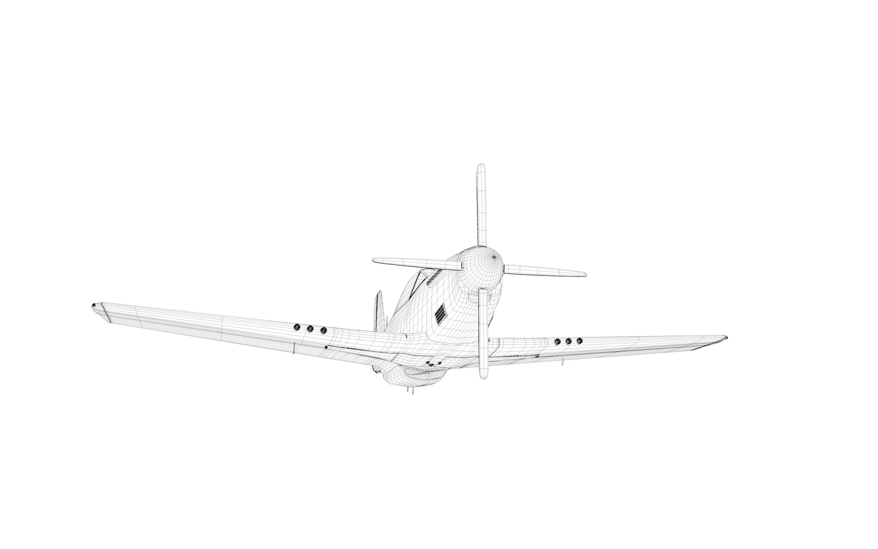 3D gqe north american p-51 mustang model - TurboSquid 1544204