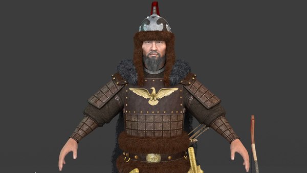 3D Genghis Khan V2 model - TurboSquid 1819325
