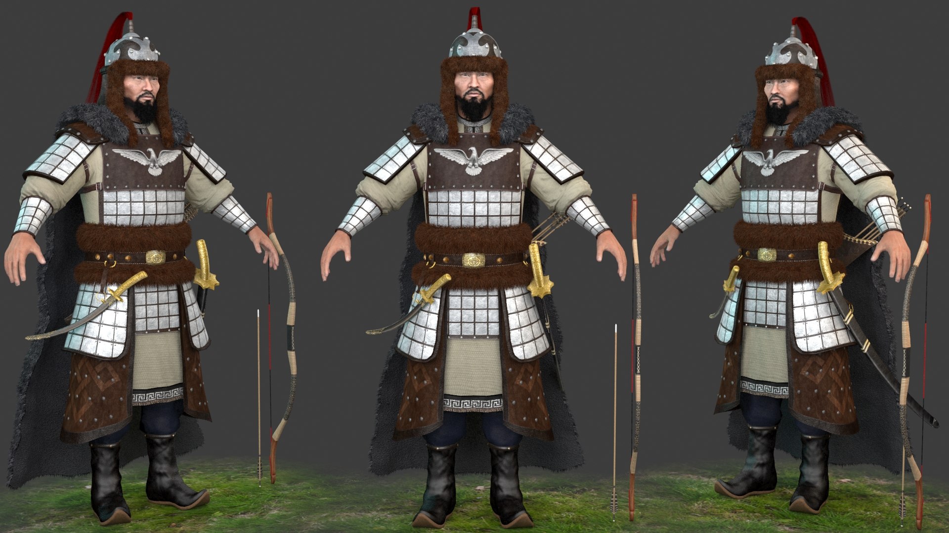 3D Genghis Khan V2 model - TurboSquid 1819325