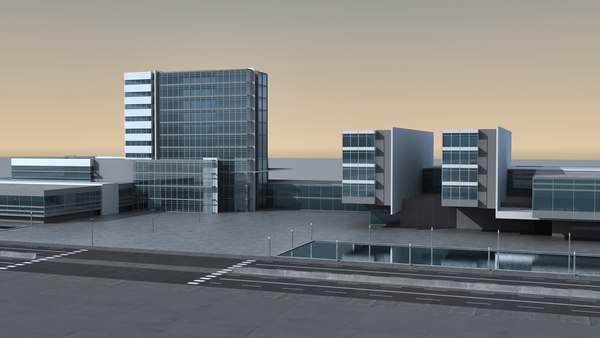 3D Modern Building 136 Scene - TurboSquid 1729321