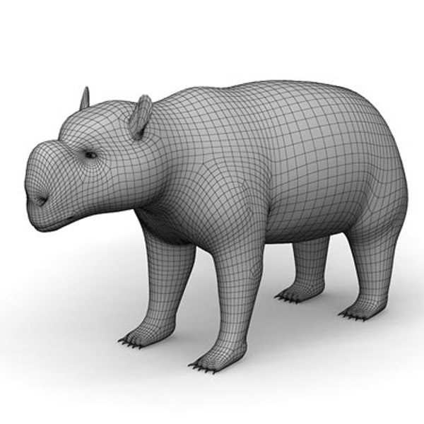 extinct diprotodon 3d model