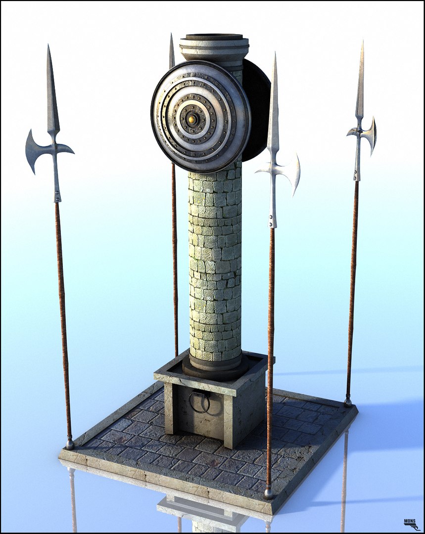 Pillar Medieval 3D Model - TurboSquid 1152707
