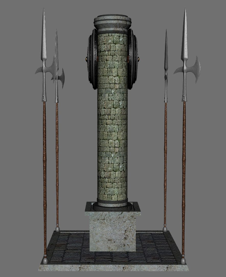 Pillar Medieval 3D Model - TurboSquid 1152707