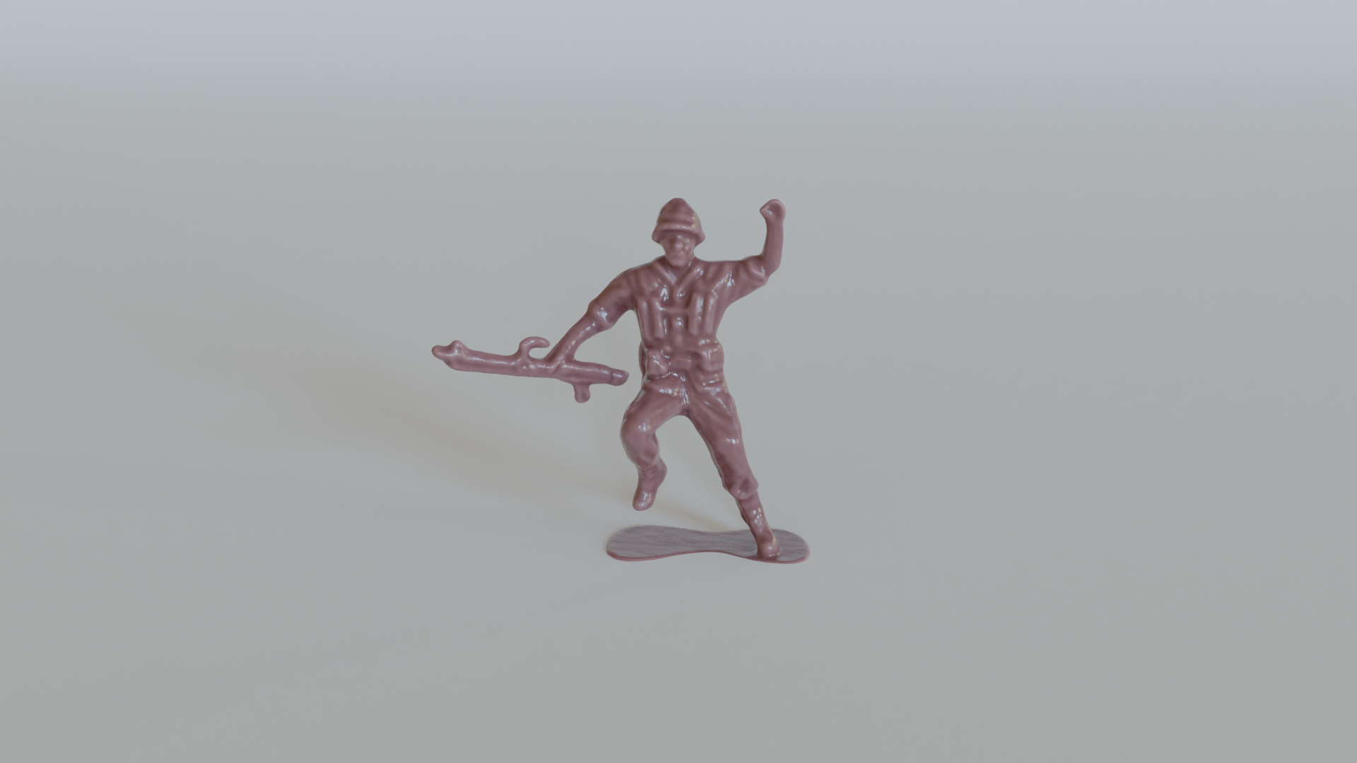 Red Plastic Army Man Soldier Toy 01 3D - TurboSquid 2057908