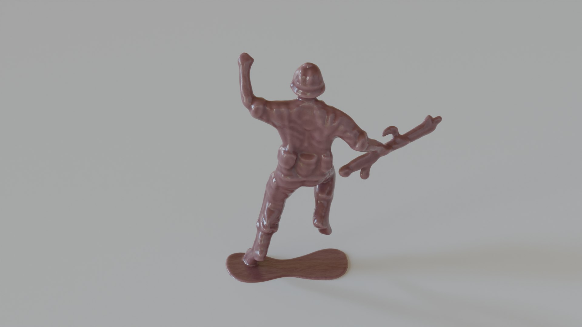 Red Plastic Army Man Soldier Toy 01 3D - TurboSquid 2057908