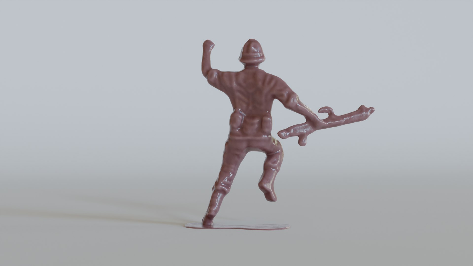 Red Plastic Army Man Soldier Toy 01 3D - TurboSquid 2057908