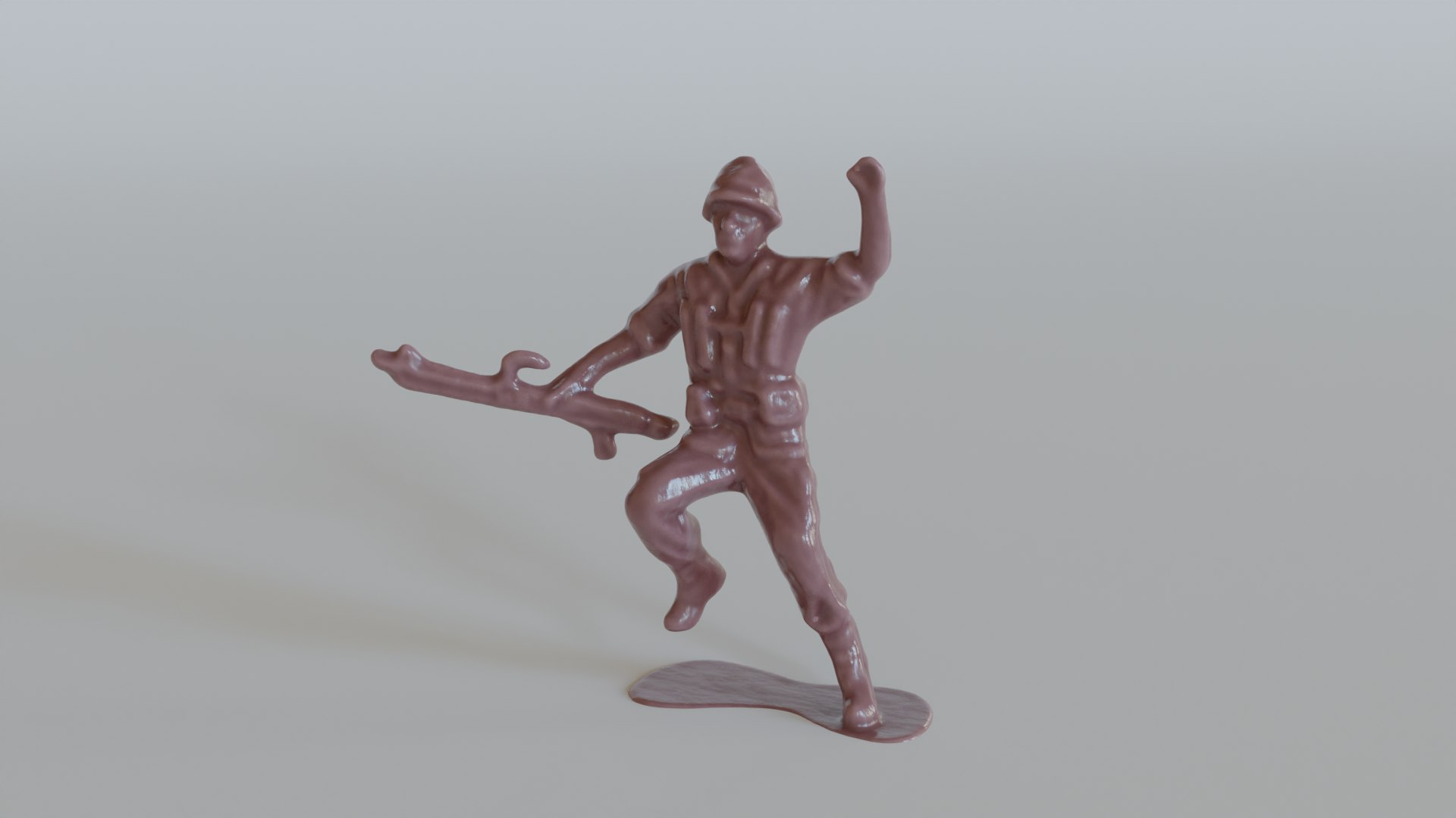 Red Plastic Army Man Soldier Toy 01 3D - TurboSquid 2057908