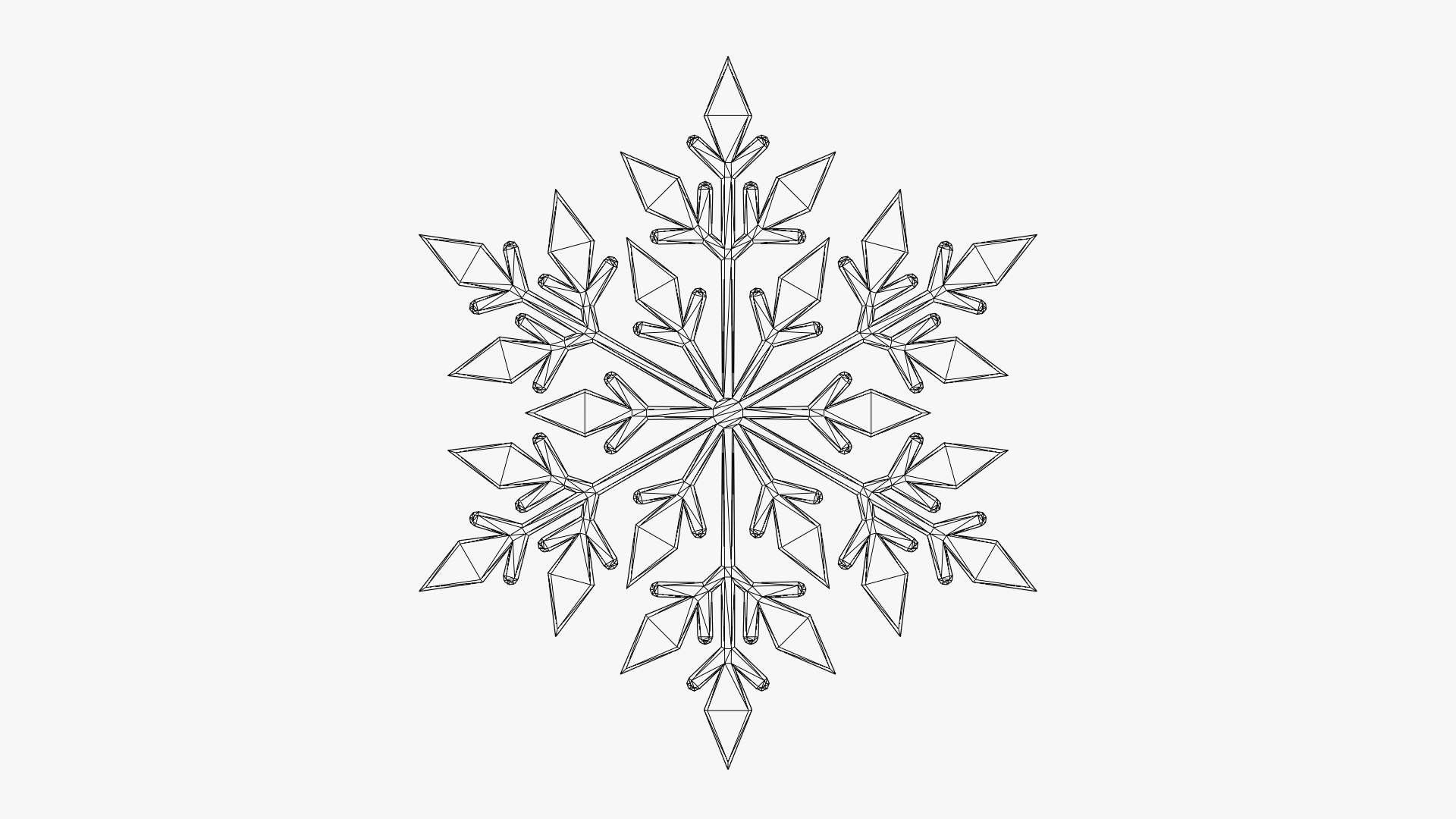 Snowflake Decor 3D Model - TurboSquid 2306921