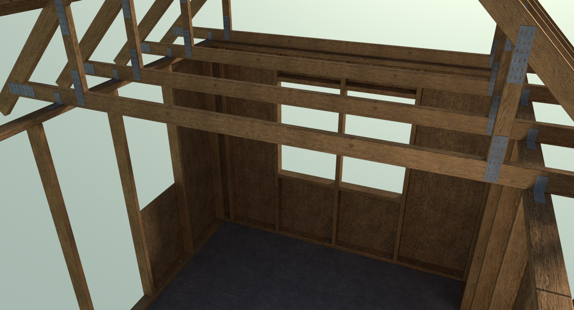 3d Obj Timber Frame Building Construction