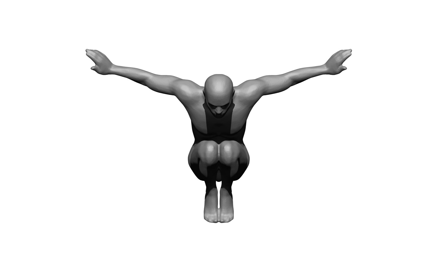 Man Jump Hands 3D - TurboSquid 2122845