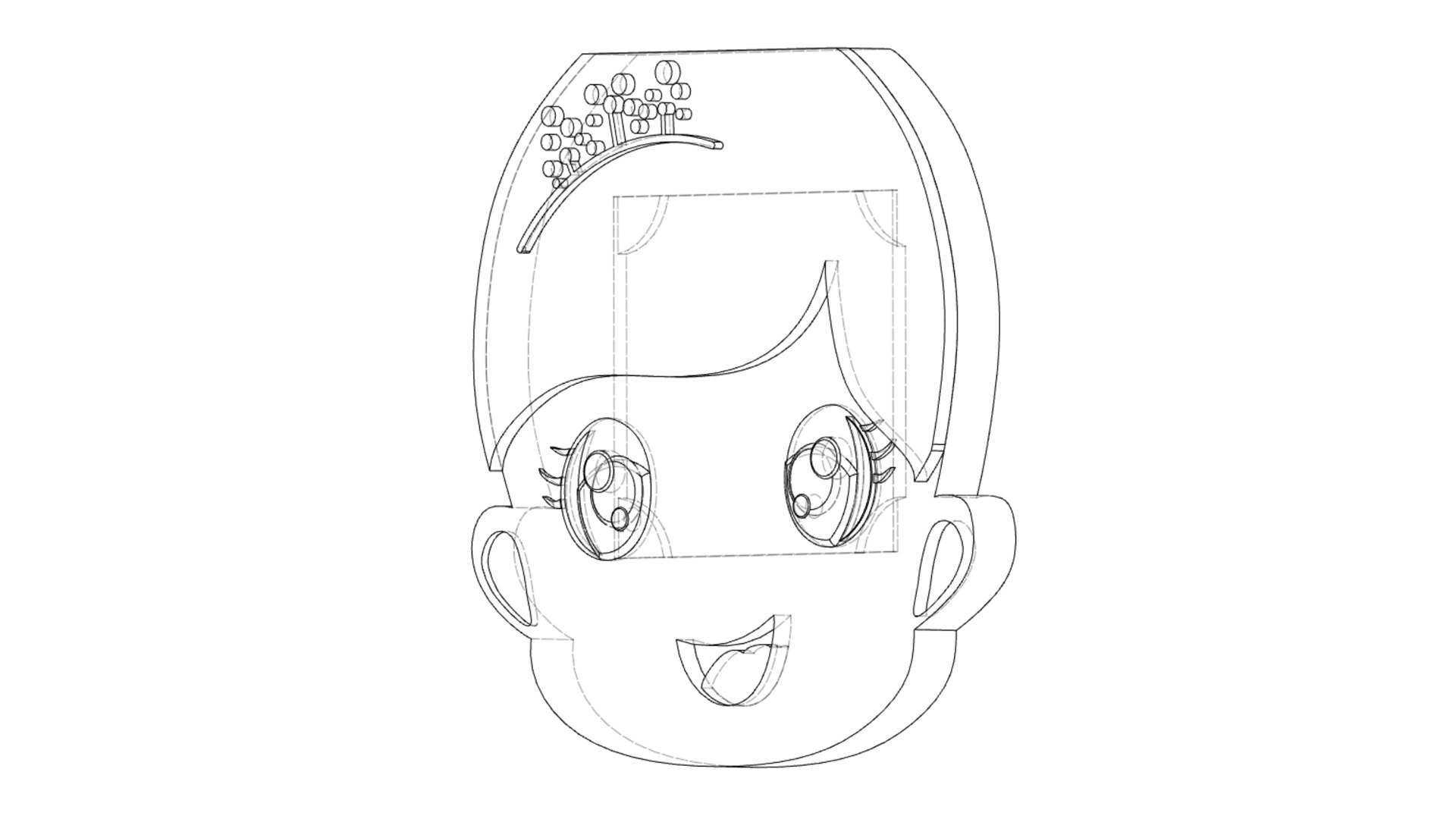 Teeth Box Toothbox Girl 3D Model - TurboSquid 1945856